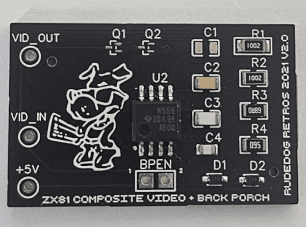 Sinclair ZX81 Composite Video / Back Porch Generator Mod - Rude Dog Retros
