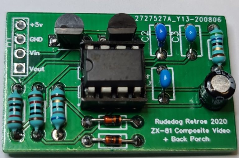 Sinclair ZX81 Composite Video / Back Porch Generator Mod - Rude Dog Retros