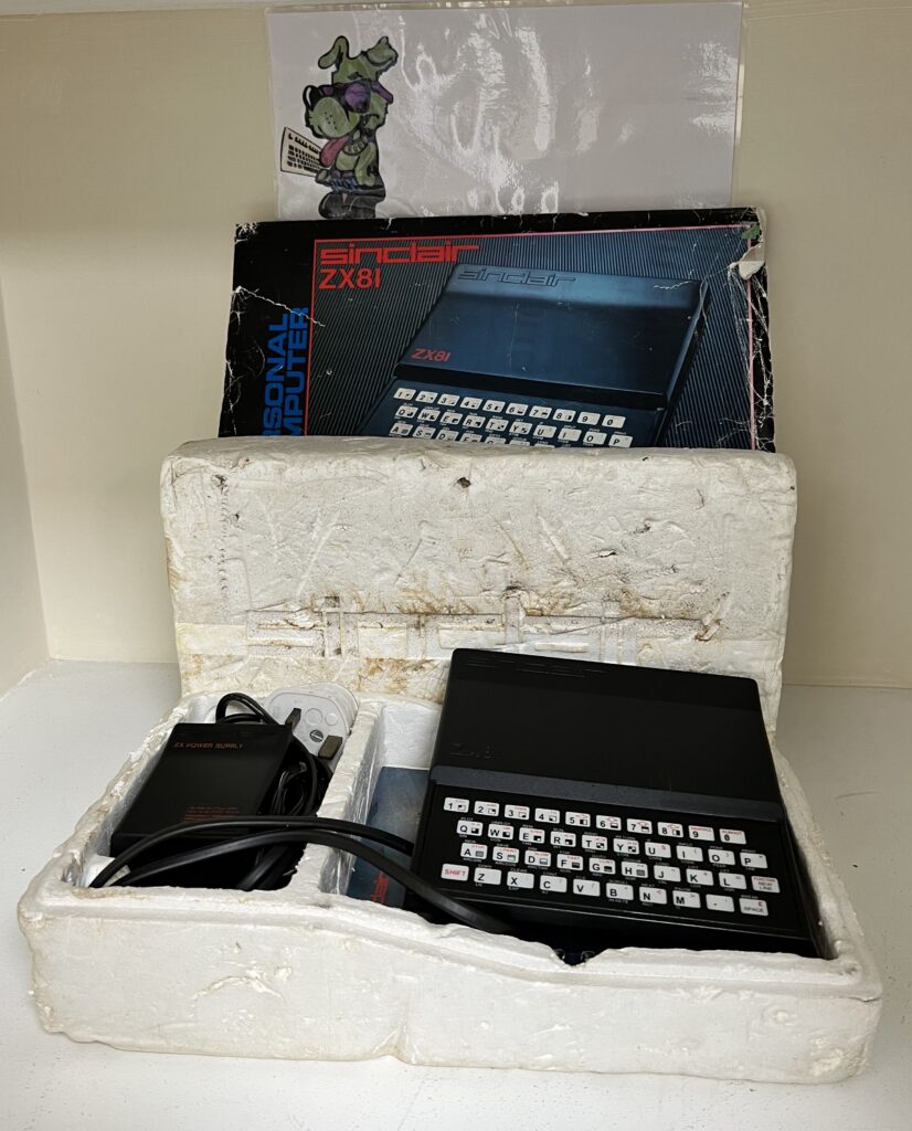 Vintage 1980s Sinclair ZX81 computer – psu, comp mod and 16K RAM Pack ...